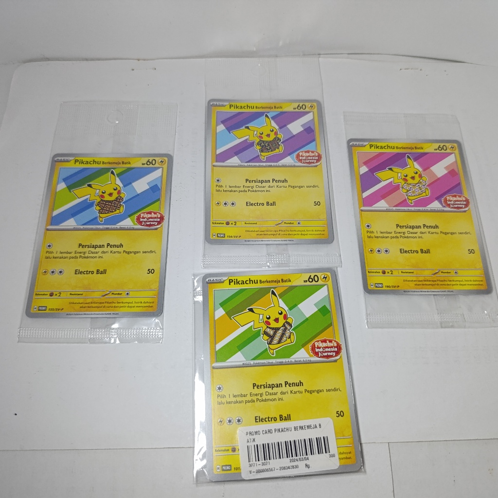 Jual ORI Kartu Pokemon Pikachu Batik Promo Indonesia Journey Card Pokemon Pikachu Berkemeja ...
