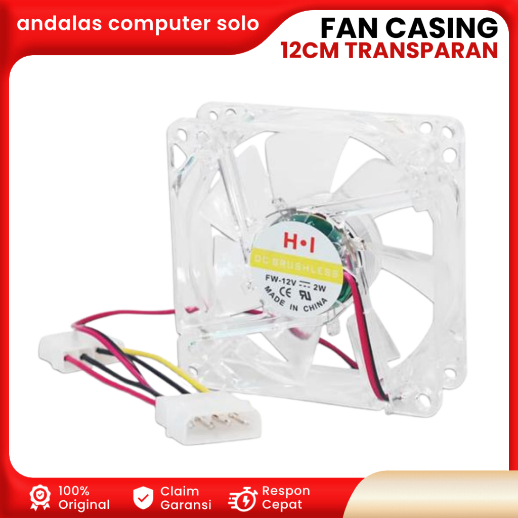 Jual FAN CASING 12CM TRANSPARAN PLUS BAUT RGB LED KIPAS PENDINGIN ...