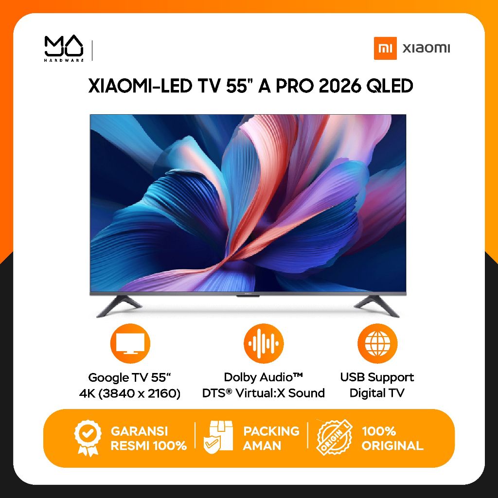 Jual XIAOMI TV A Pro 55 2026 - Dolby Audio - 4K QLED HDR10+ - Google TV ...