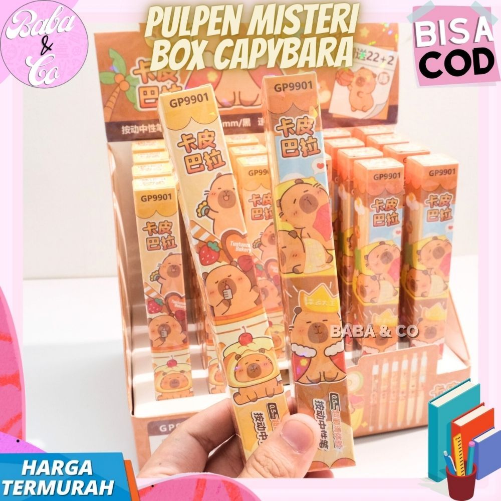 Jual PEN CAPYBARA MYSTERY BLIND BOX PULPEN MISTERI CAPYBARA LUCU UNIK ...