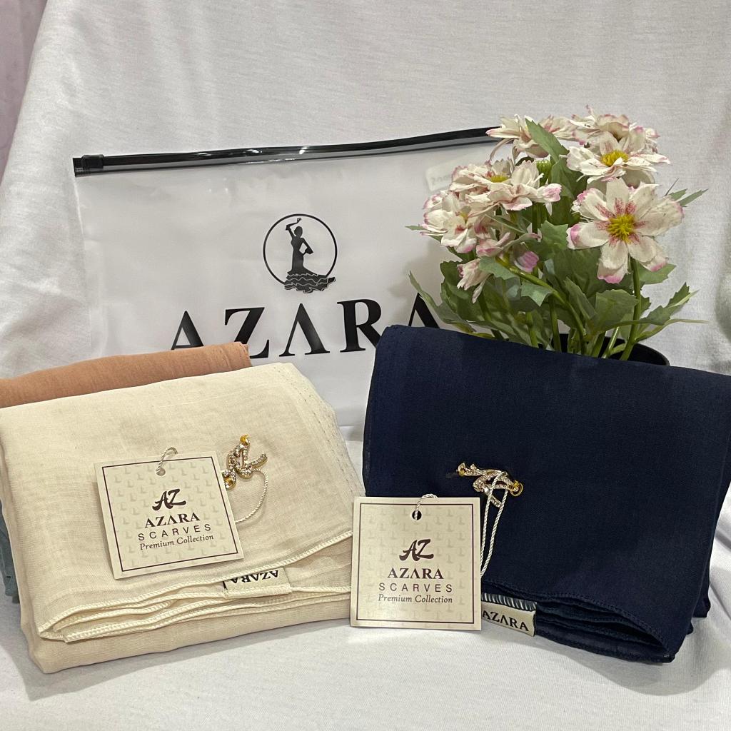 Jual HIJAB SEGI EMPAT PARIS AZARA,JILBAB PARIS AZARA 2 SISI LOGO ORI ...