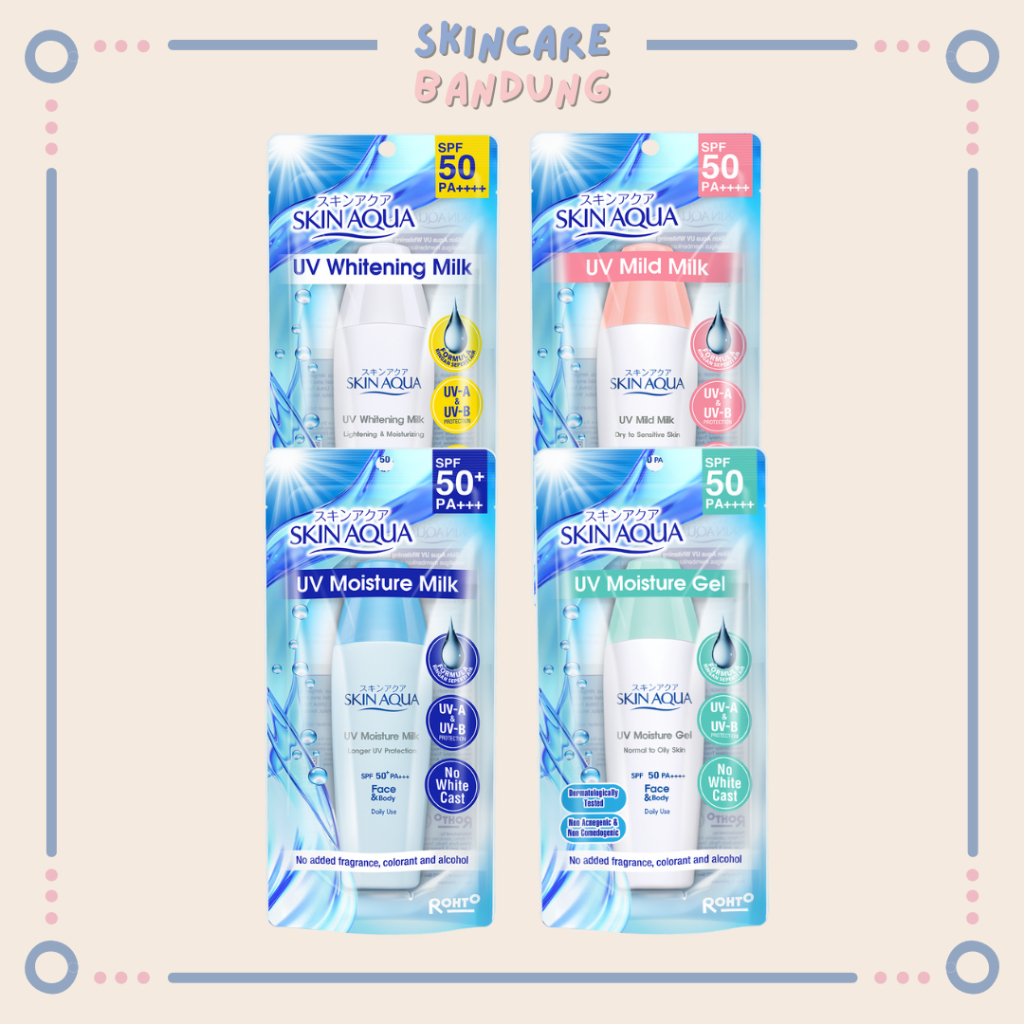 Jual Skin Aqua Sunscreen UV Whitening Moisturizing Milk SPF 50 40gr/40 ...