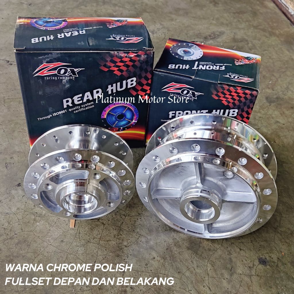 Jual Tromol Zox Karisma,Supra X 125 Old Chrome Fullset Depan/Belakang ...
