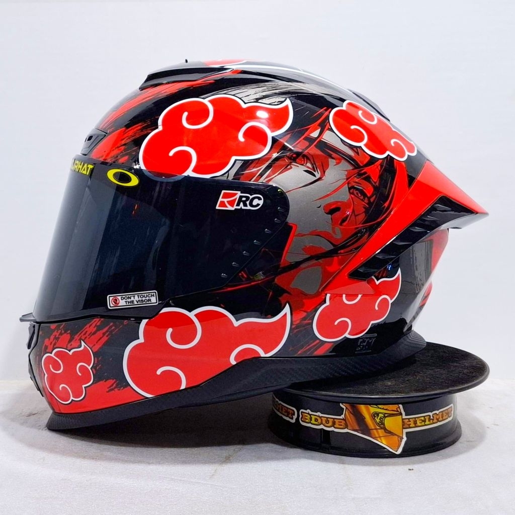 Jual Helm full face Vrc motif Itachi paket ganteng spoiler 3D | Shopee ...