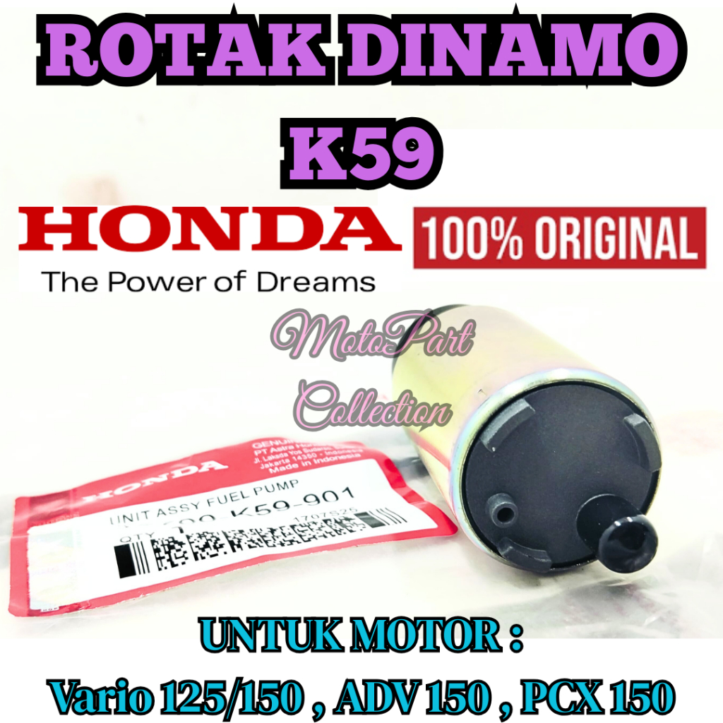 Jual ROTAK KODE-K59 ORI AHM HONDA Vario125/150,ADV 150,PCX 150 INJEKSI ...