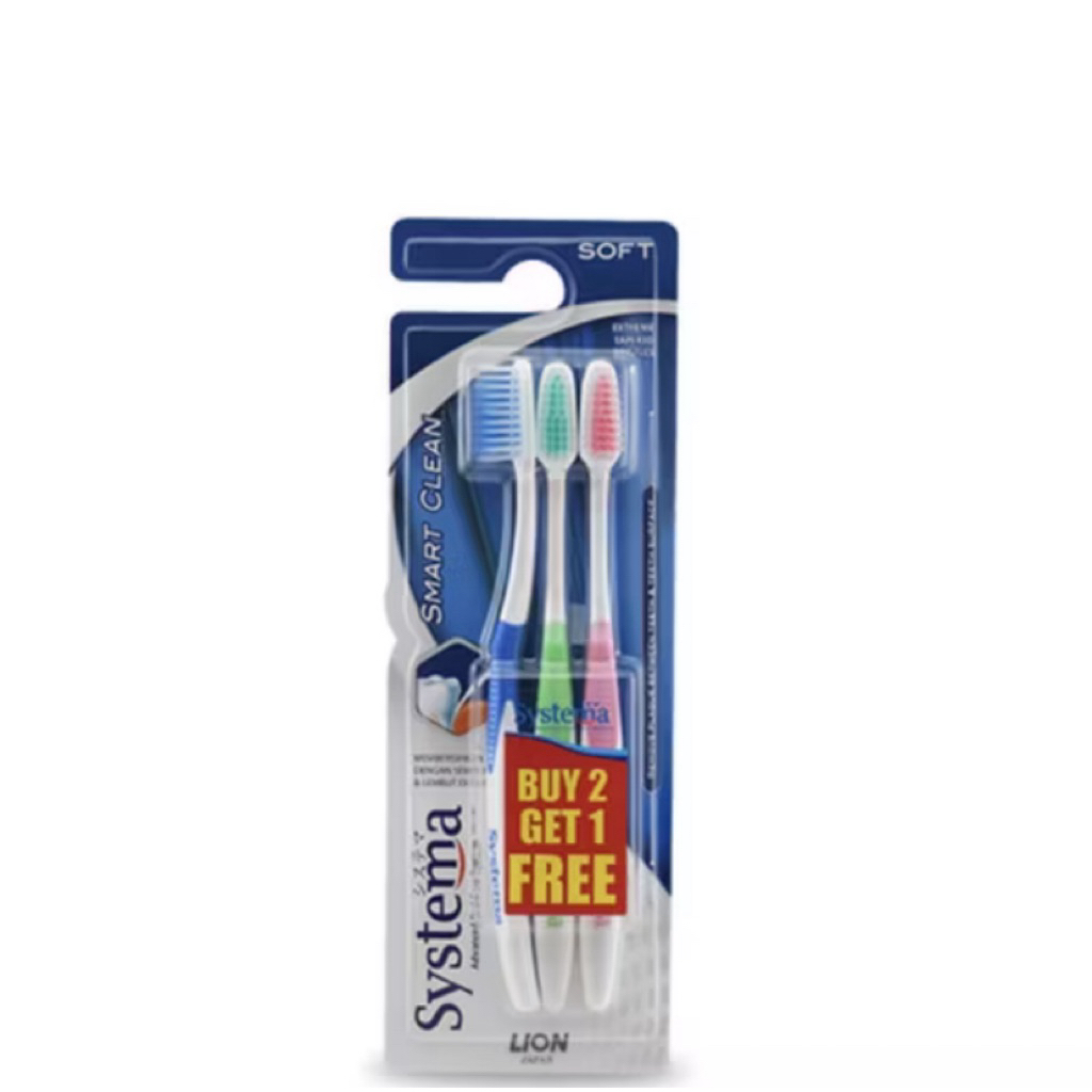 Jual Systema Sikat Gigi Smart Clean Soft – Isi 3 (Buy 2 Get 1 Free ...