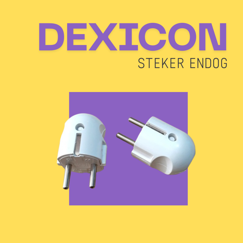 Jual Stecker Arde Endok Dexicon /colokan listrik/bulat | Shopee Indonesia