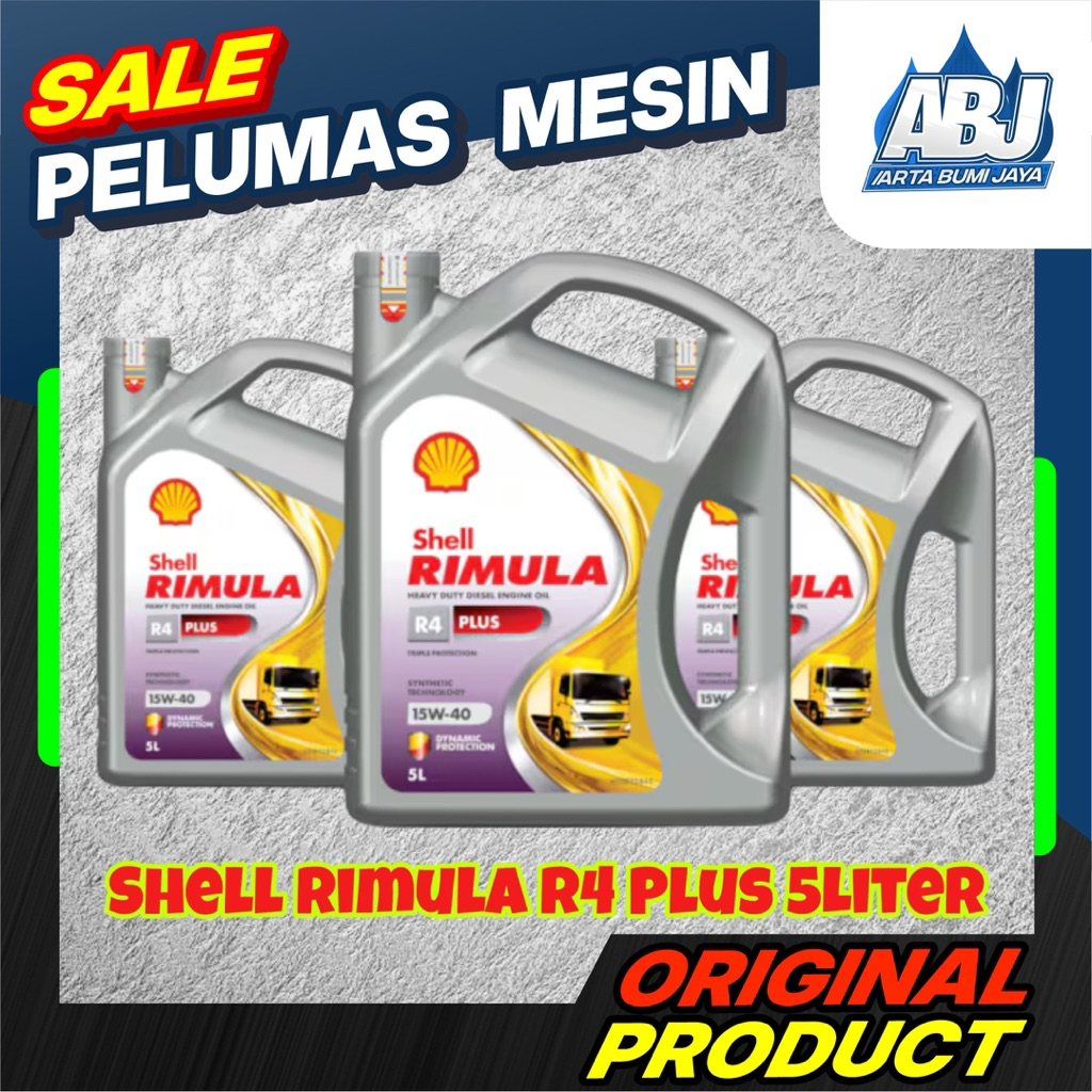 Jual Oli Diesel Shell Rimula R4 Plus 15W-40 Gallon 5Liter | Shopee ...