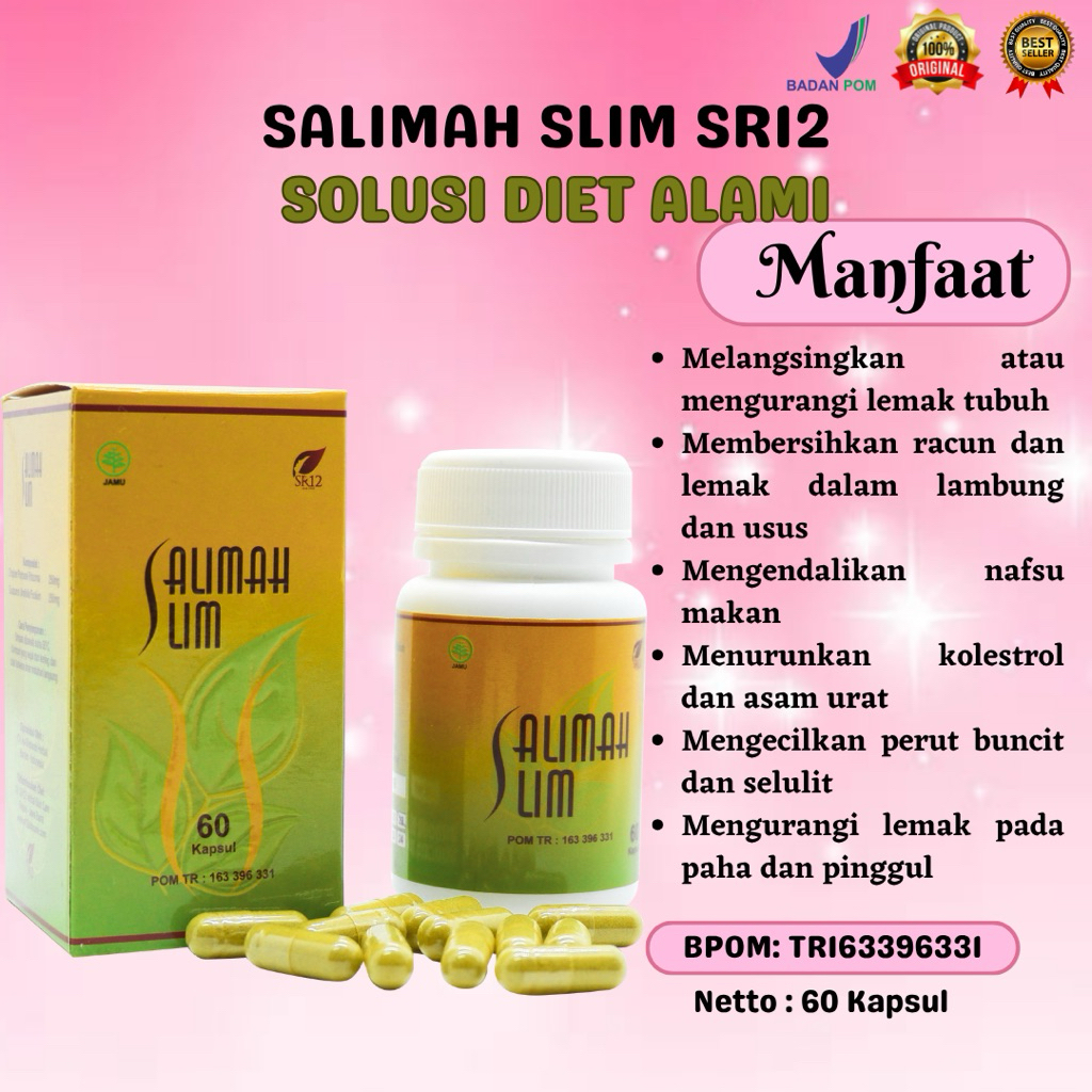 Jual Salimah Slim SR12 – Obat Pelangsing Herbal Aman BPOM | Turun BB ...