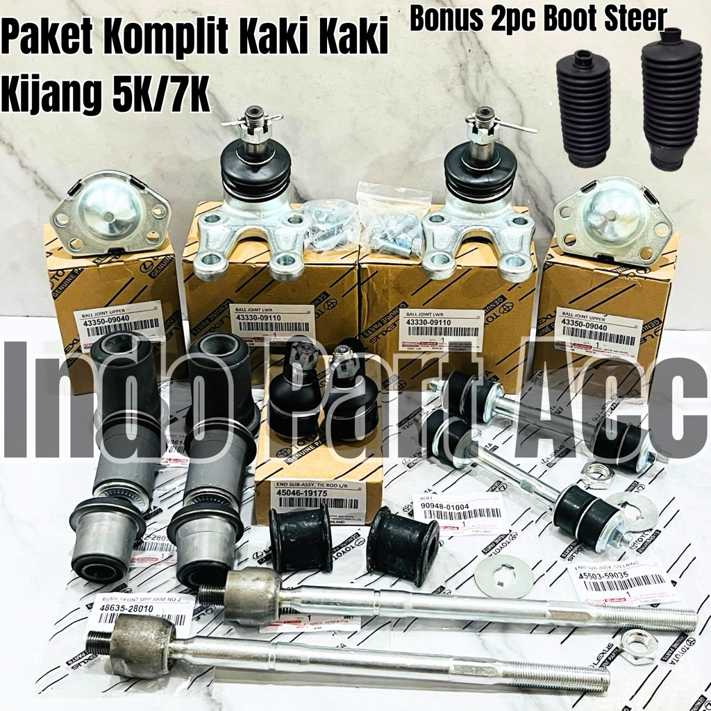 Jual Paket Kaki Kaki Komplit Mobil Toyota Kijang 7K 5K Original 20pc | Shopee Indonesia