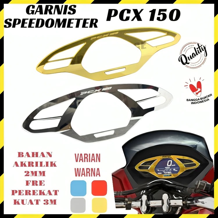 Jual Garnish speedometer honda pcx 150 bahan akrilik tebal 2mm premium ...