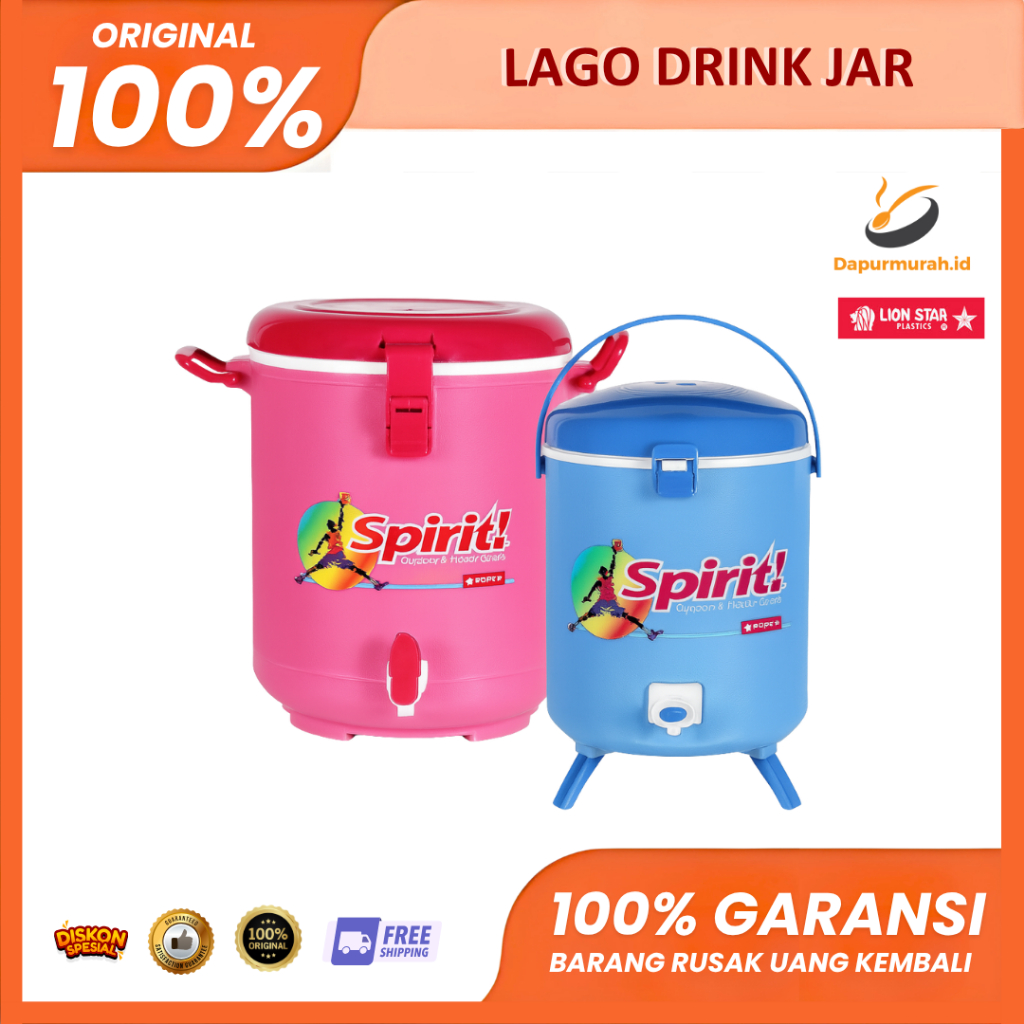 Jual Termos minuman lago drink Lion Star jar 20 ltr | Termos air Lion ...