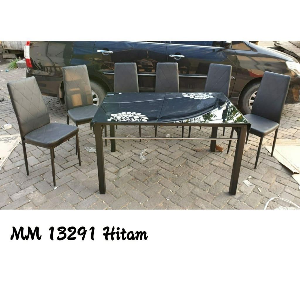 Jual Meja Makan Besi Set Kaca 6 Kursi - Meja Makan 6 Kursi - MM 13218 ...