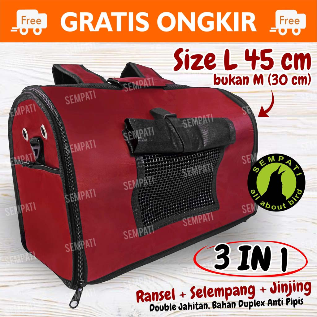 Jual SEMPATI TAS KUCING PET CARGO 3 IN 1 POLOS SEMPATI TAS GENDONG ...