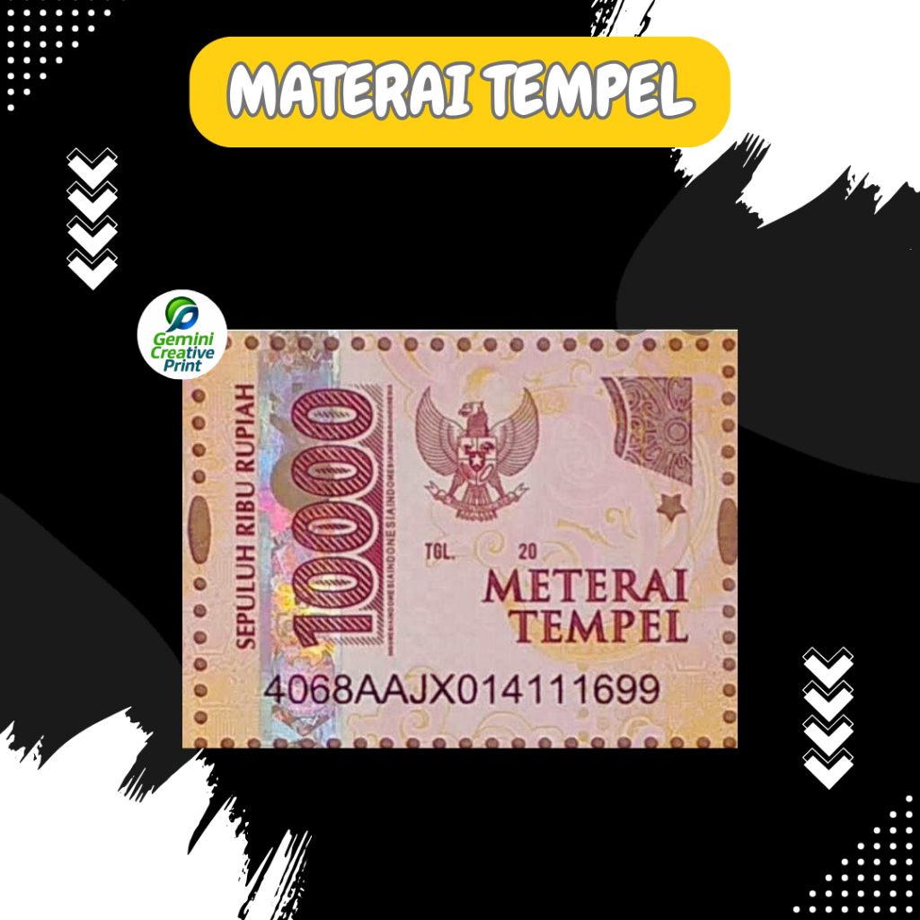 Jual Materai Tempel 10.000 | Shopee Indonesia