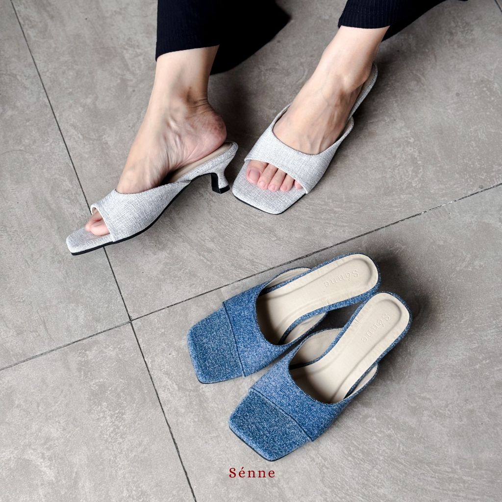 Jual Senne - Brielle Heels Putih | Sandal Heels Wanita Heels / Hak 3cm ...