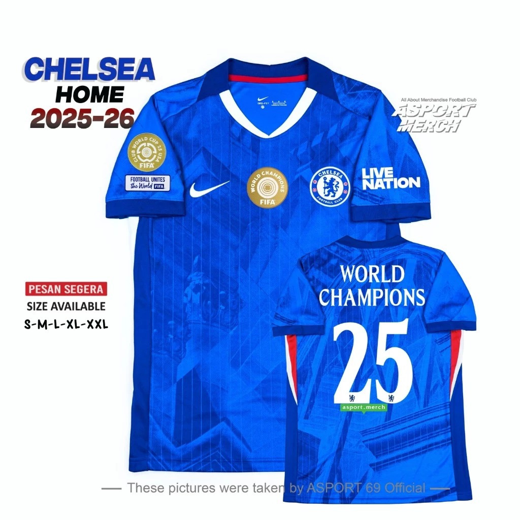 Jual ASPORT CHELSEA HOME 2025 2026 CHELSEA HOME CHAMPIONS 25 26 ...