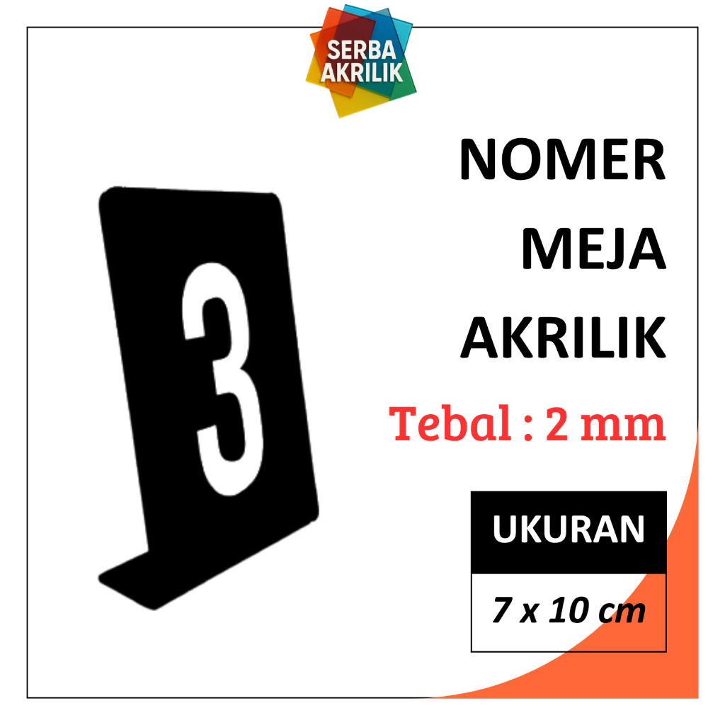 Jual Nomor Meja Akrilik Table Number Dekorasi Cafe Warung Kekinian ...