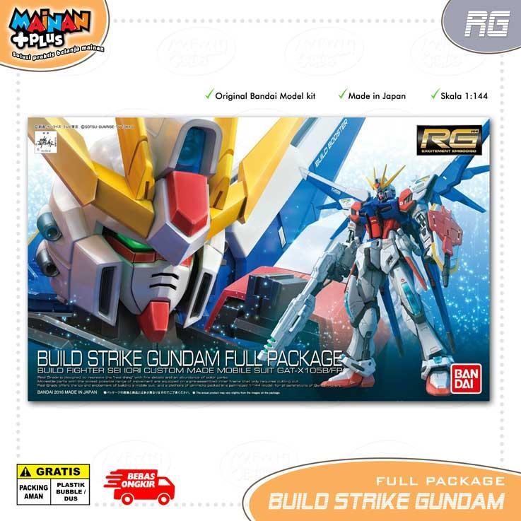 Jual GUNPLA MODEL KIT BANDAI RG BUILD STRIKE GUNDAM REAL GRADE 1/144 ...