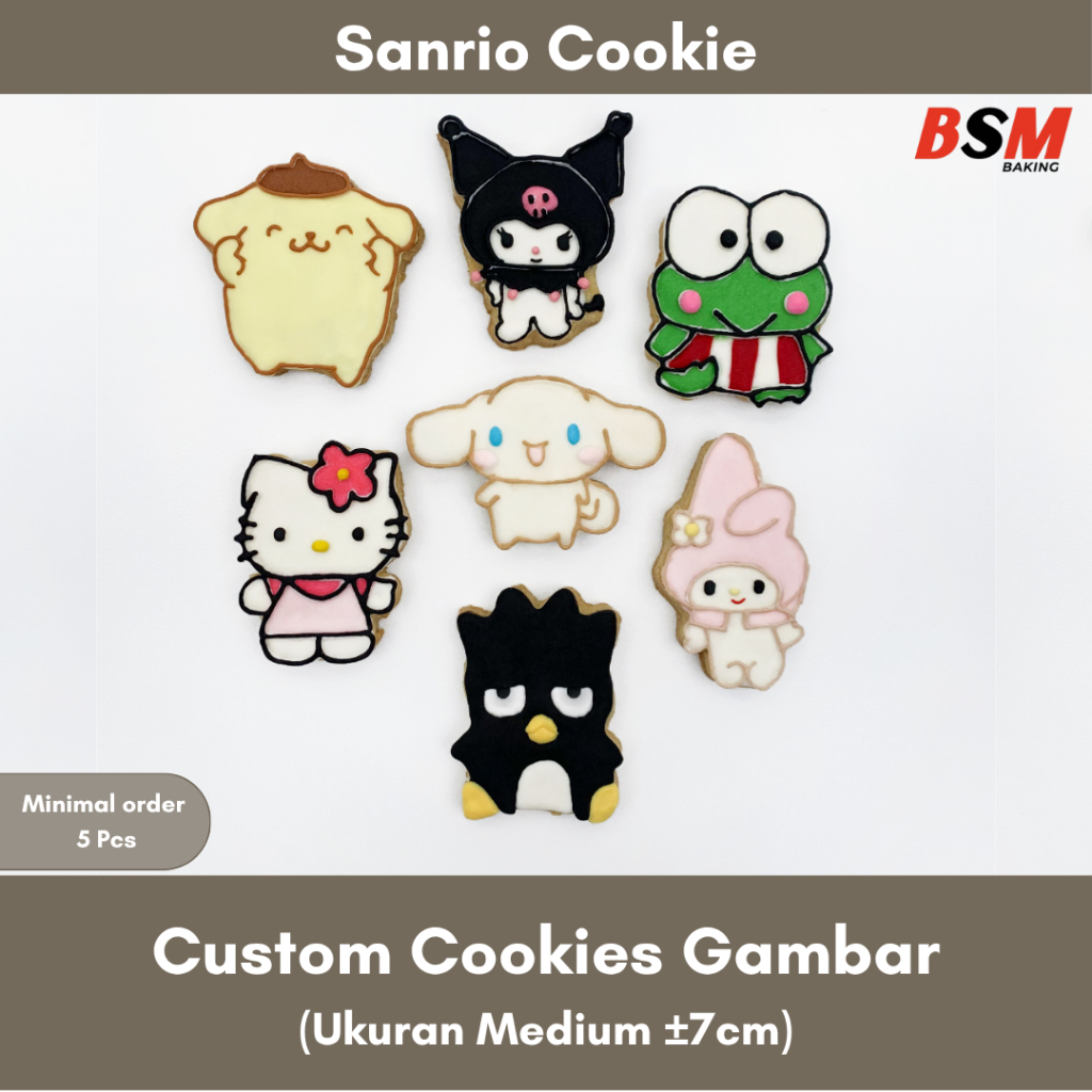 Jual Sanrio Cookies / Sugar cookies / Cookies Custom / Cookies Karakter ...