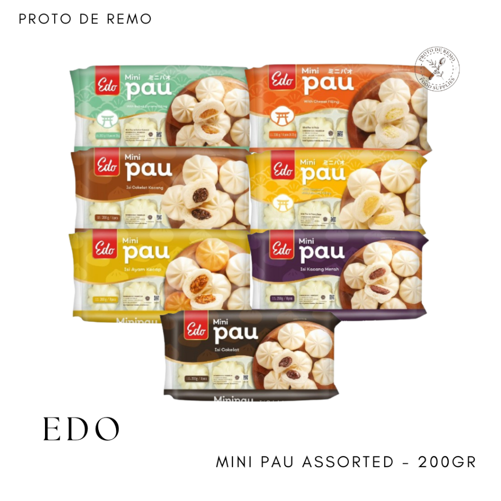 Jual Edo Mini Pau Bakpao Mini Aneka Rasa - 200gr | Shopee Indonesia