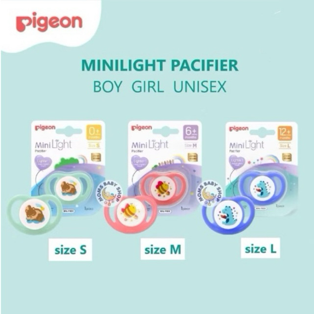 Jual PIGEON Minilight Pacifier S M L Boy Girl Unisex (Blister) | Perlengkapan Dot Nipple Empeng ...