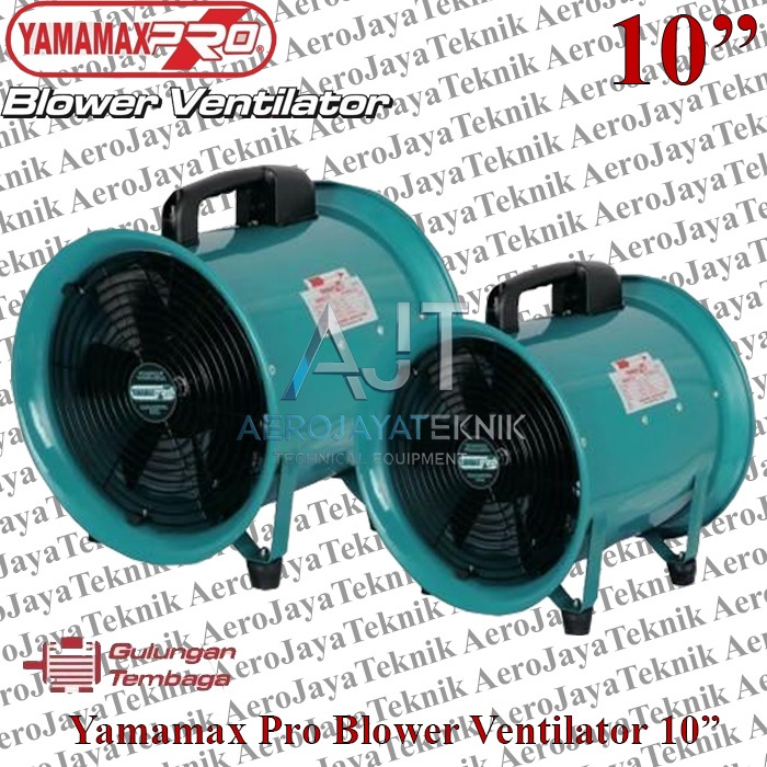 Jual YAMAMAX PRO Portable Ventilator 10 Inch Kipas Blower Exhaust Angin 10" | Shopee Indonesia