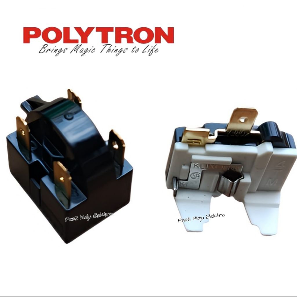 Jual Relay 4 Pin + Ptc overload Untuk Kulkas Polytron 1 pintu / 2 pintu ...