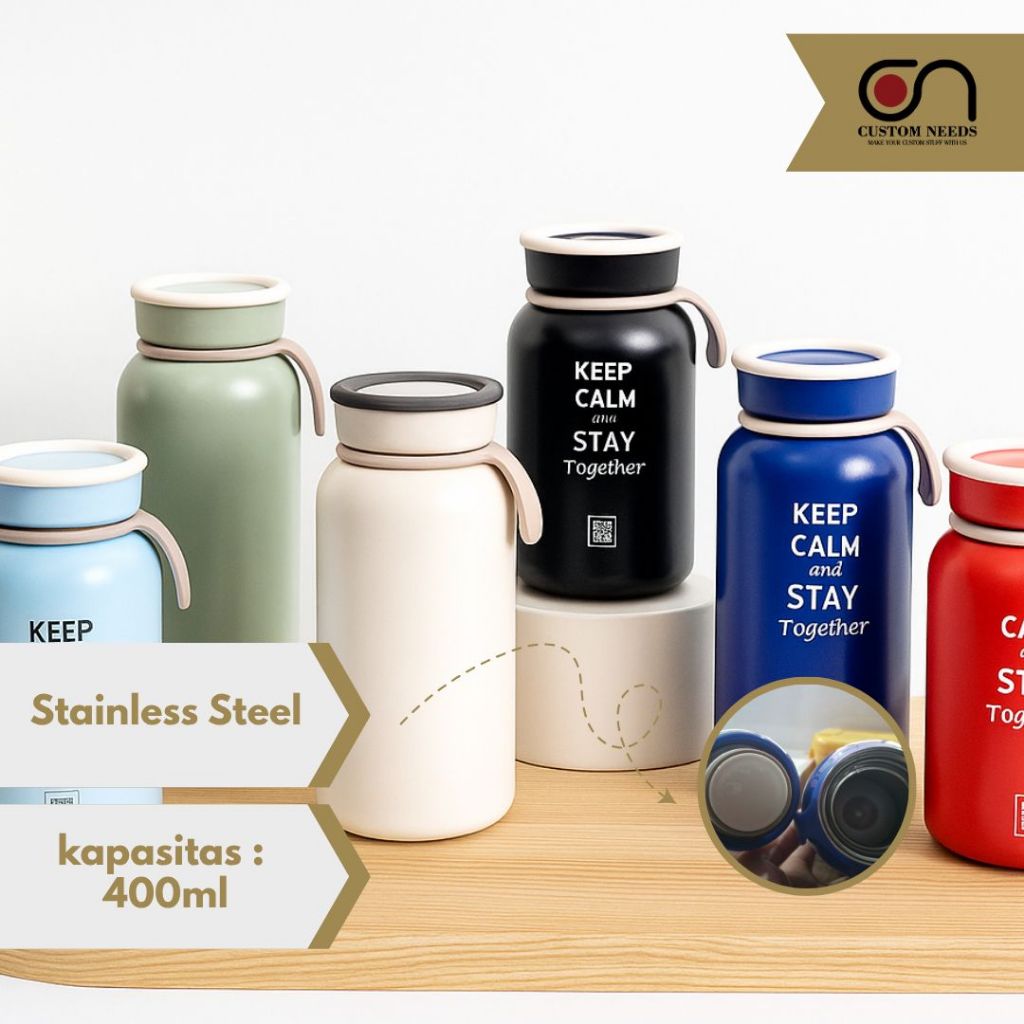 Jual TERMOS CUSTOM TERMOS MINI CUSTOM TERMOS TRAVEL 400ML TERMOS SUSU ...