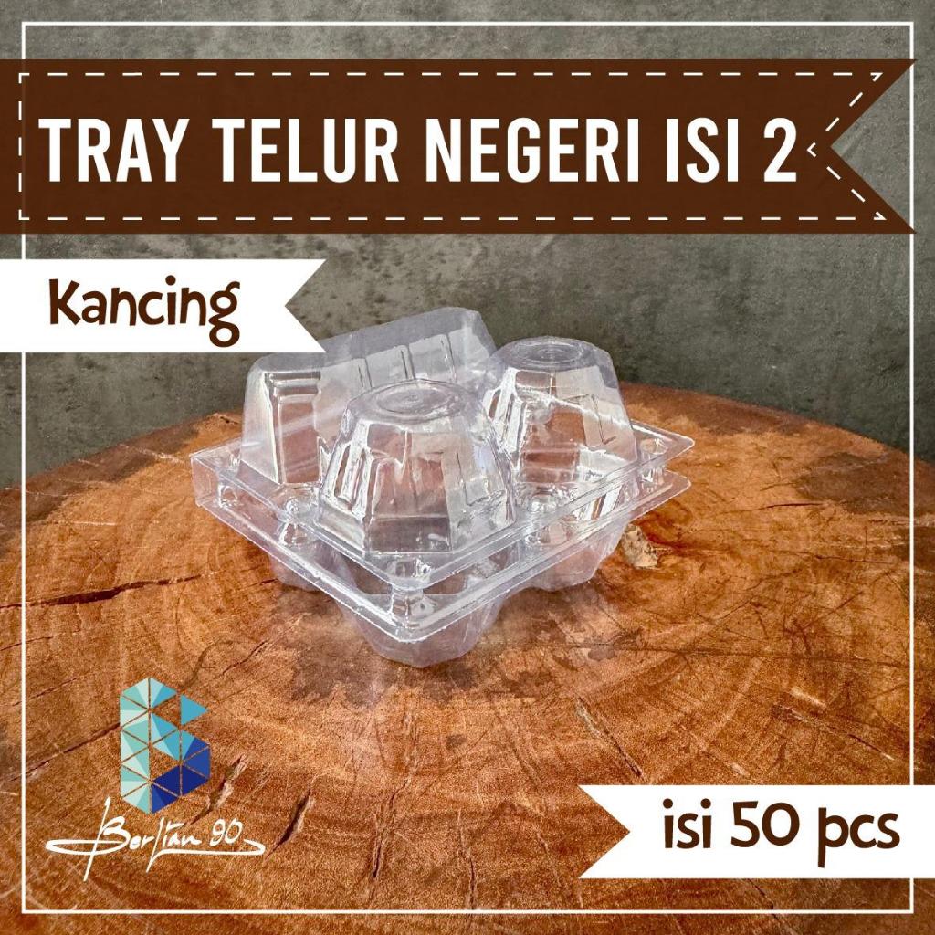 Jual ( ISI 50 ) Mika Telur Isi 2 Kancing / Egg Tray Isi 2 / Mika Tray ...