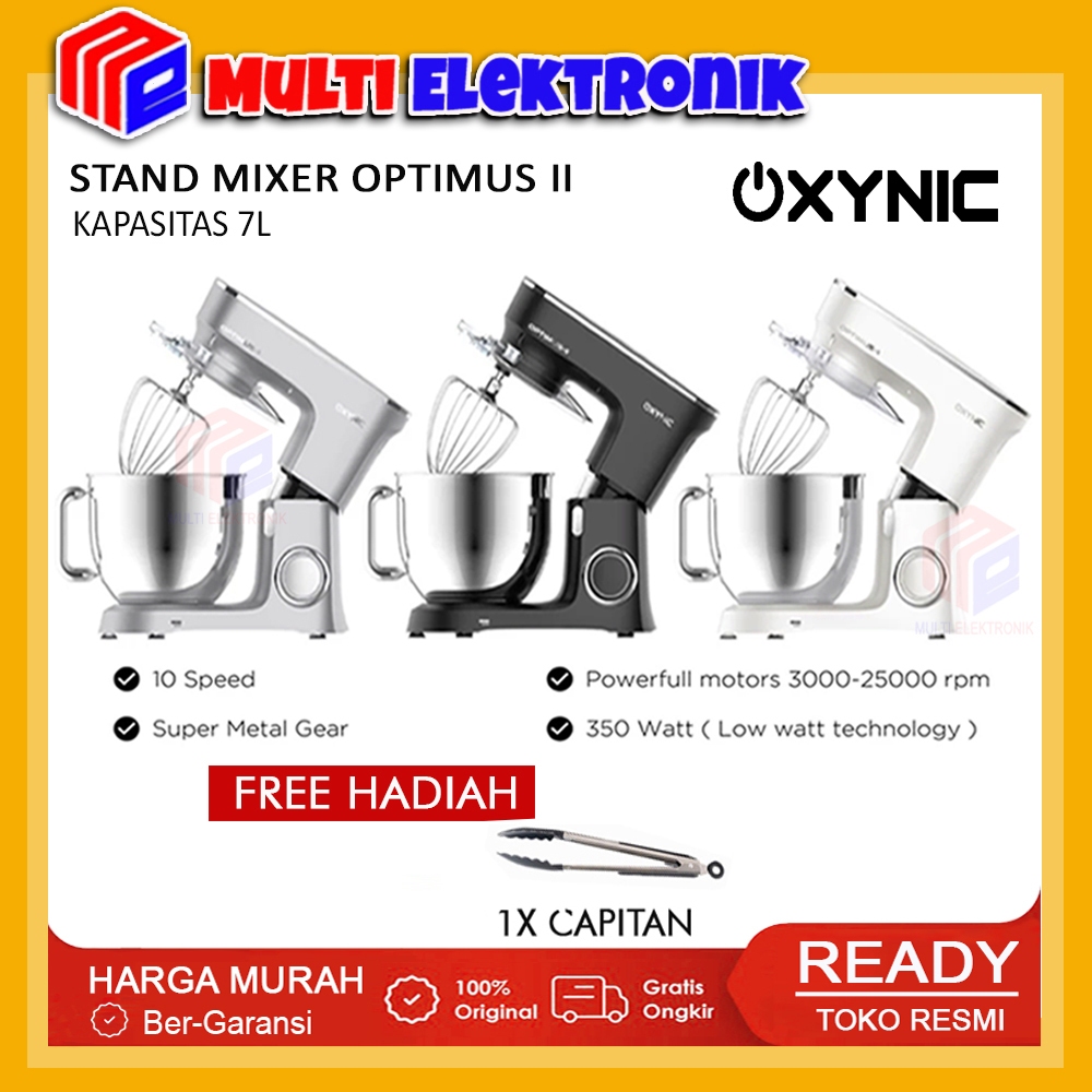 Jual Oxynic Standing Mixer - Optimus Mixer II Kapasitas 7 Liter Daya ...