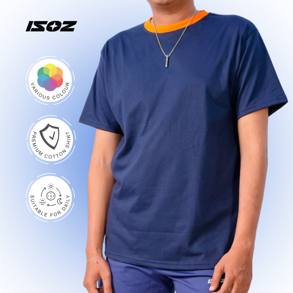 Jual 【120RB GET 2】ISOZ Ringer Tee - Kaos Basic Polos Nyaman Uniqlo ...