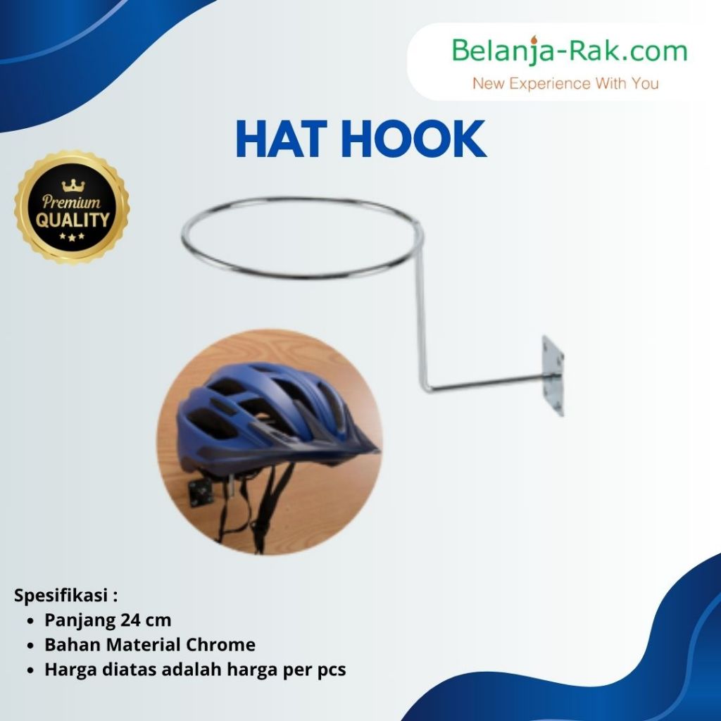 Jual Hat Hook For Slat Wall Rak Topi Gantung untuk Dinding | Shopee ...