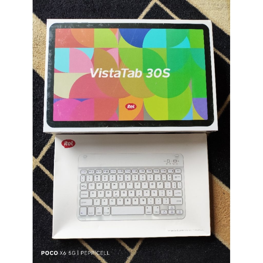 Jual Tablet 4G itel VistaTab 30s 4+8GB/128 GB + Free Keyboard | Shopee ...