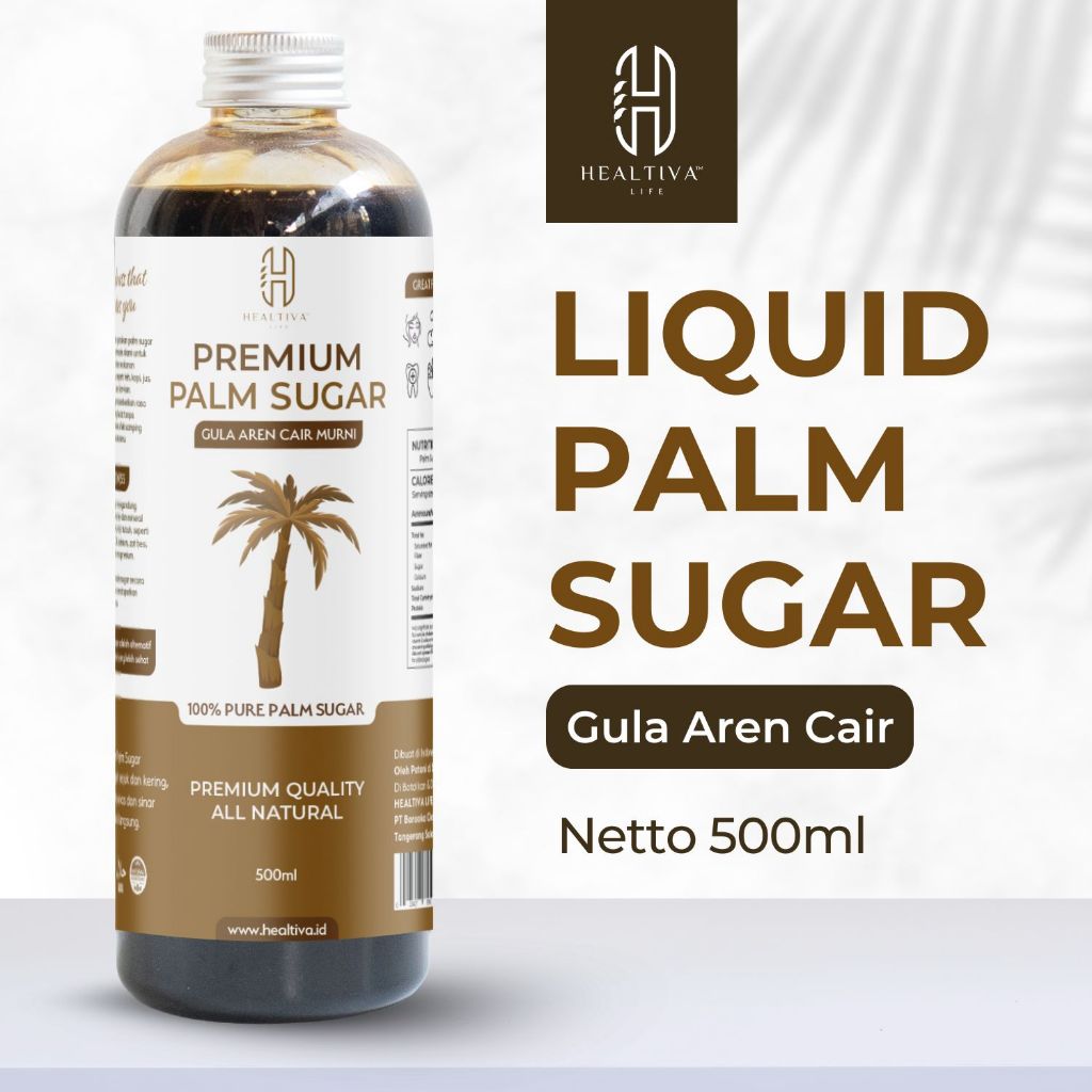 Jual HEALTIVA Gula Aren Cair Murni 500ml / Liquid Palm Sugar Pemanis ...