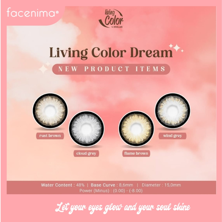 Jual Softlens Living Color Dream 15.00 mm Big Eyes Normal Plano Only ...