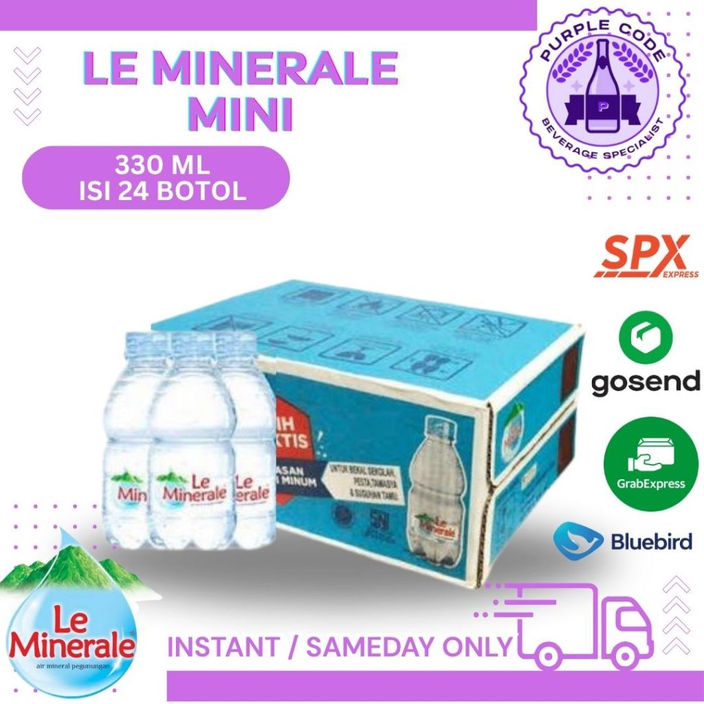 Jual (INSTANT READY) Le Minerale mini 330ml DUS Isi 24 Pcs Per Karton ...