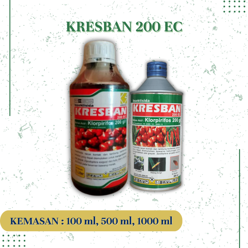 Jual Insektisida KRESBAN 200 EC 100 ml, 500 ml, dan 1000 ml | Shopee ...