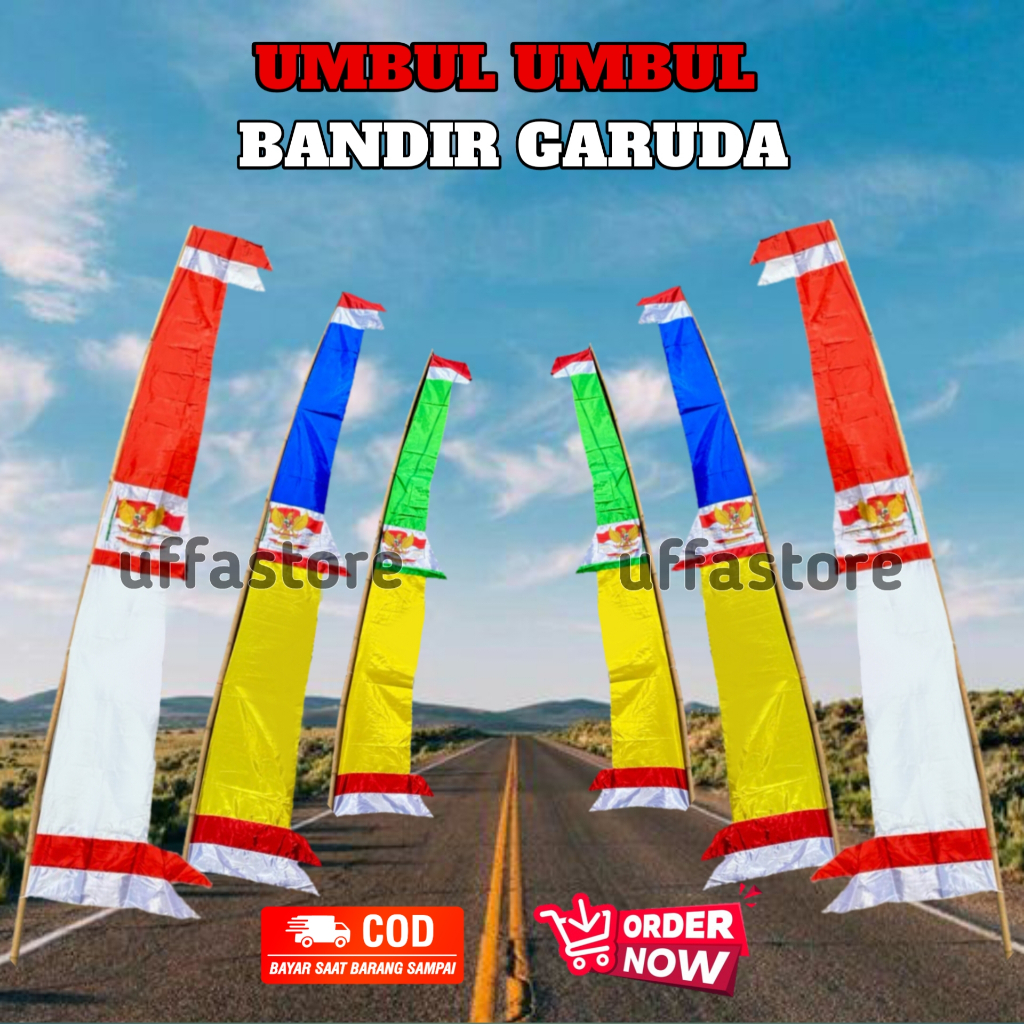Jual 1 Kodi Umbul Umbul Bandir Garuda Bahan Premium | Shopee Indonesia