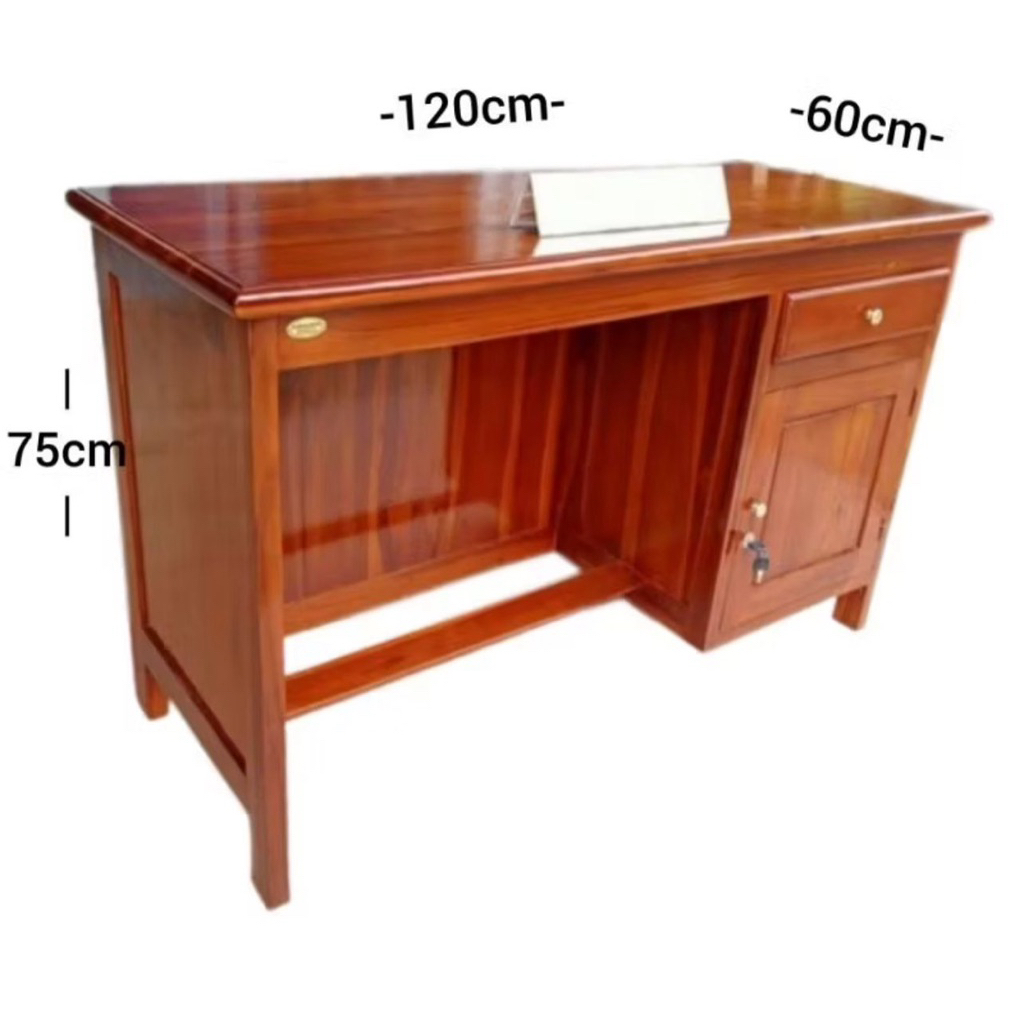 Jual meja guru 1/2 biro kayu jati | Shopee Indonesia
