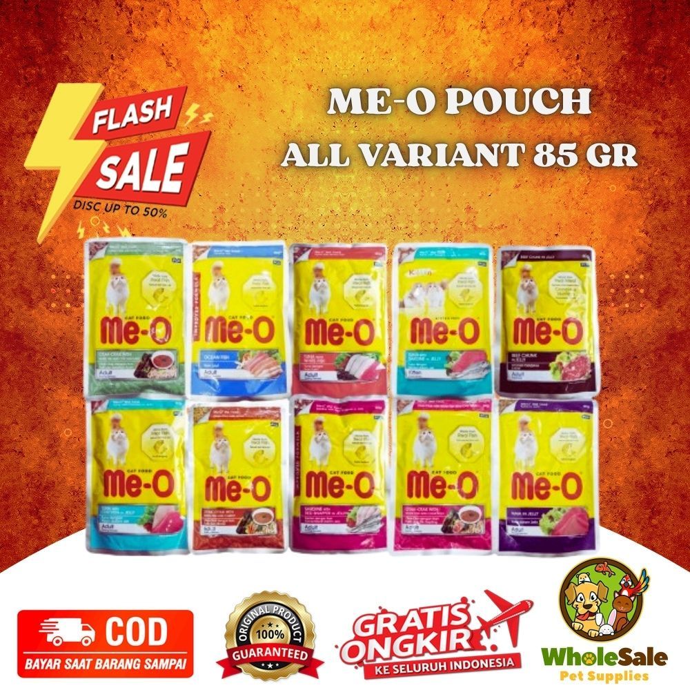 Jual Meo Wet Food Pouch for Adult Cat 85 gr / Moe Pouch For Kitten 85g ...