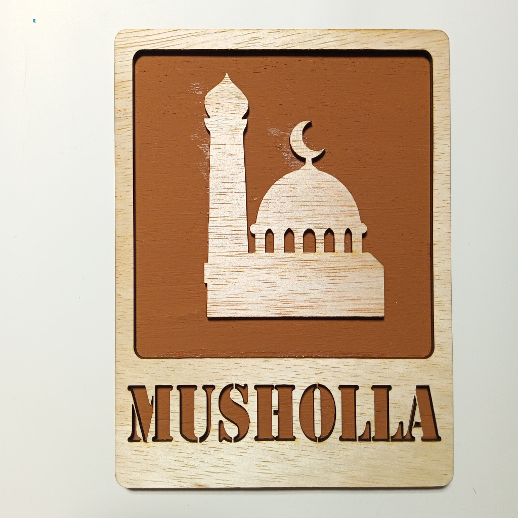Jual PAPAN TANDA MUSHOLLA - SIGN Laser Cutting | Shopee Indonesia