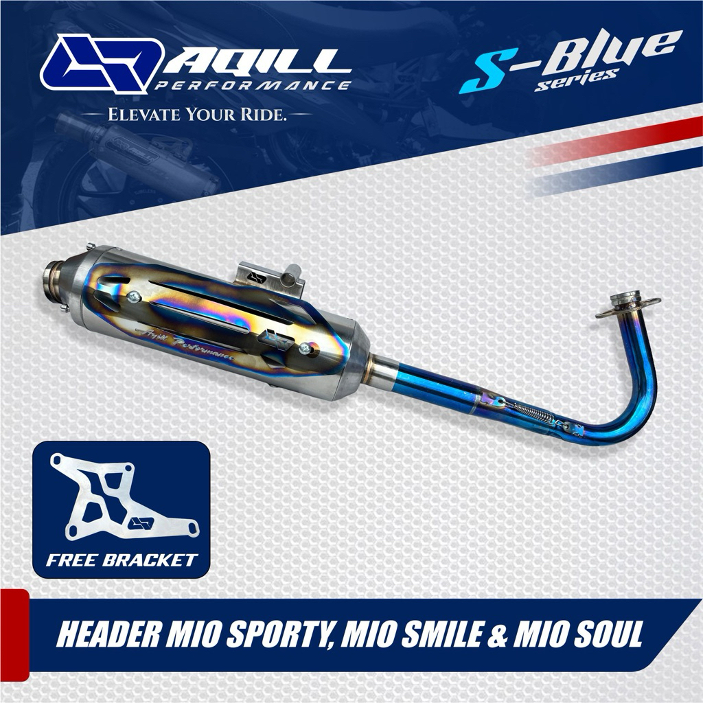 Jual Knalpot Standar Racing Type Salemba S-Blue Mio Soul • Mio Sporty ...