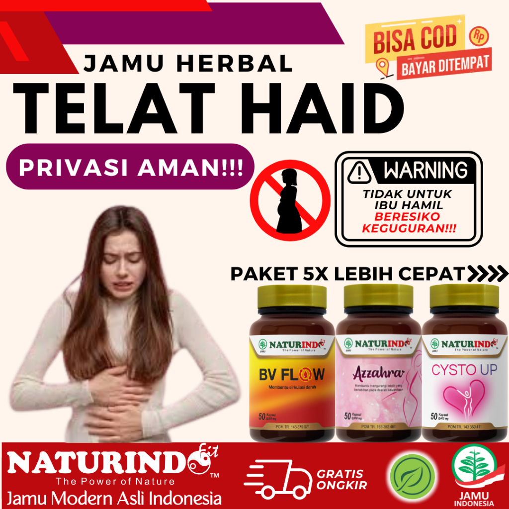 Jual Obat Telat Datang Bulan Melancarkan Haid Tidak Teratur Nyeri Haid ...