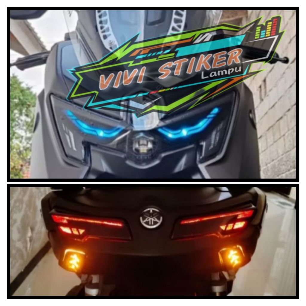 Jual paket lengkap stiker lampu depan n max turbo neo s | Shopee Indonesia