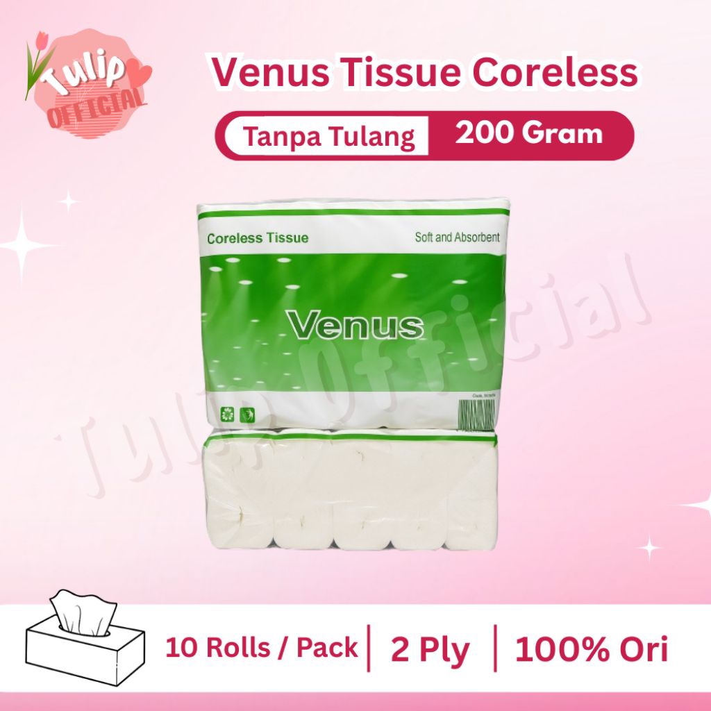 Jual Tisu Tissue Gulung Coreless Tanpa Tulang isi 10 Roll Non Perfumed ...