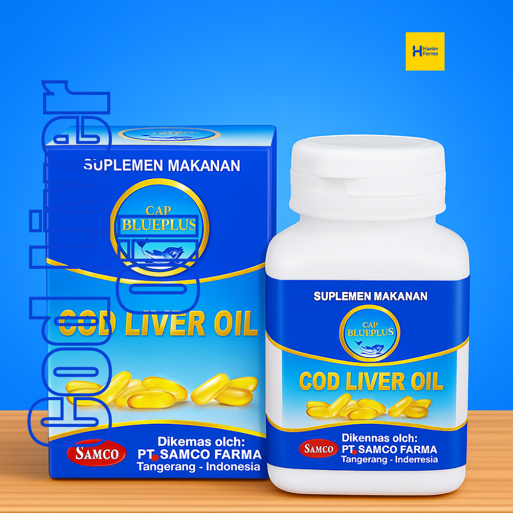 Jual Cod Liver Oil |cap Ikan Paus| 100 kapsul | Shopee Indonesia