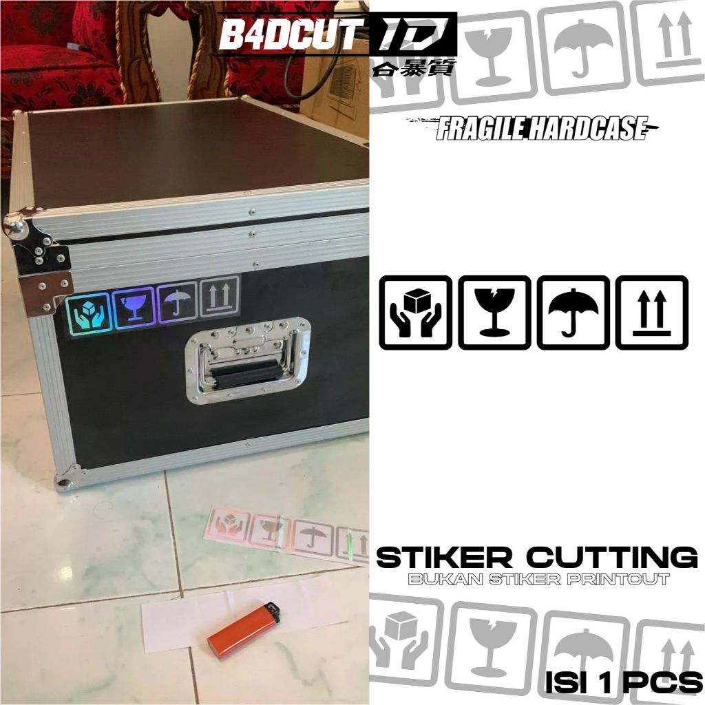 Jual Stiker Cutting label logo fragile sticker hardcase box sound ...