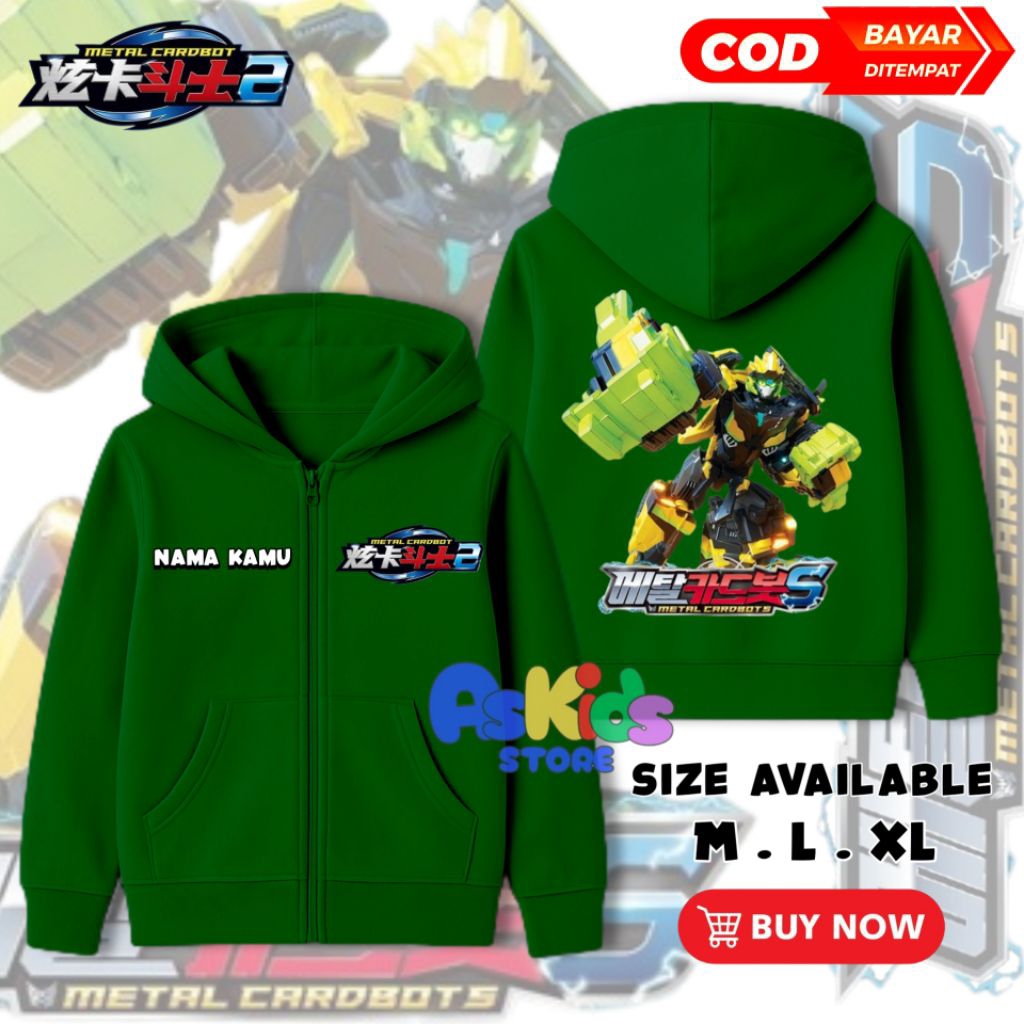 Jual Zipper Anak Spark Bit Karakter Metal Cardbot S Terbaru/Hoodie ...
