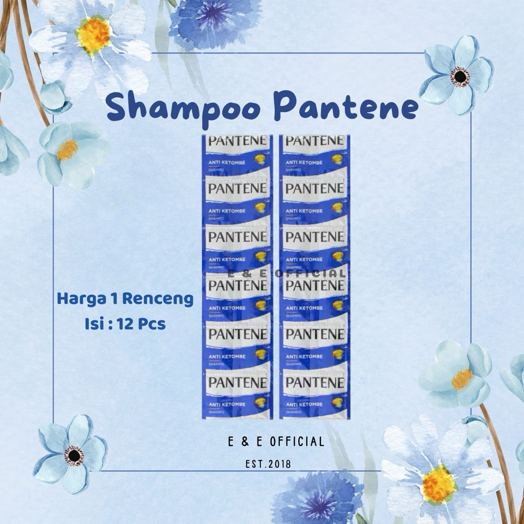 Jual SHAMPOO PANTENE BIRU SACHET / SHAMPOO RENCENG PANTENE / SHAMPOO ...
